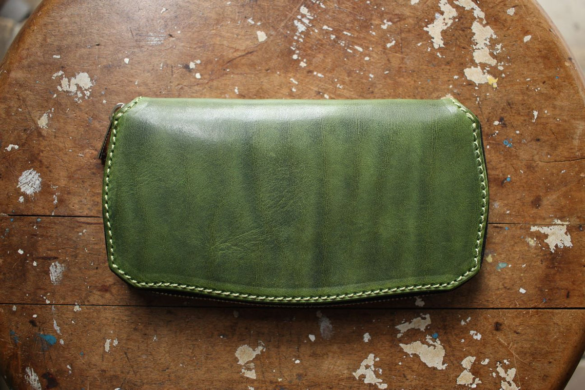 MANIFOLD / ROUND FASTENER WALLET (MW-11 DO,GREEN) – McFly Online Store
